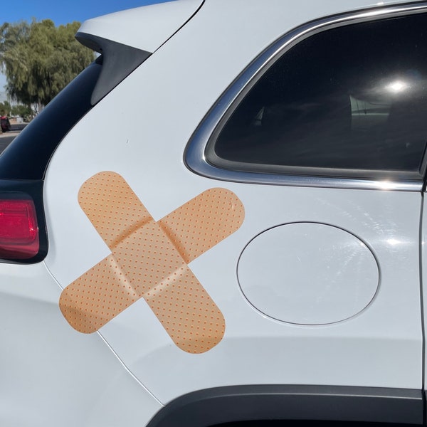 Large Bandaid Car Decal - Etsy