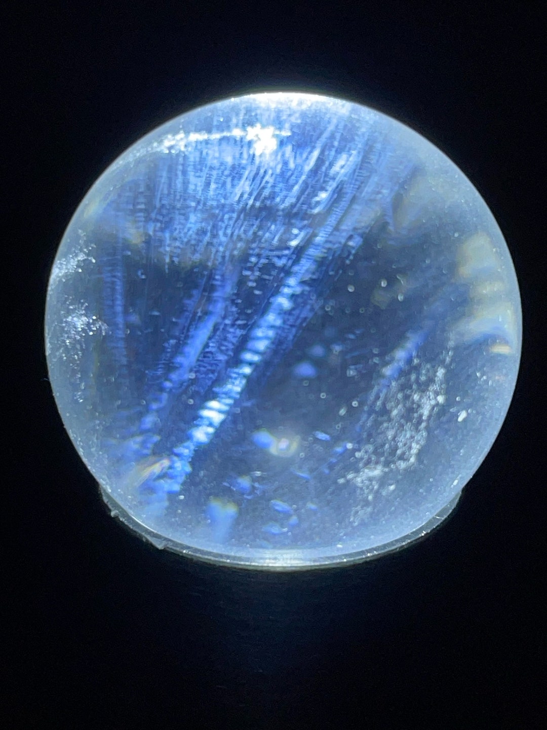 Incredible Blue Angel Feather Quartz Blue Needle Sphere - Etsy