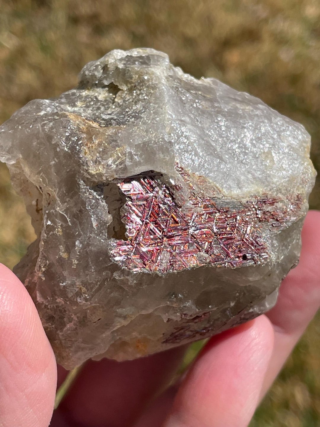 Rare Red Rutile Sagenite Elestial Quartz - Etsy