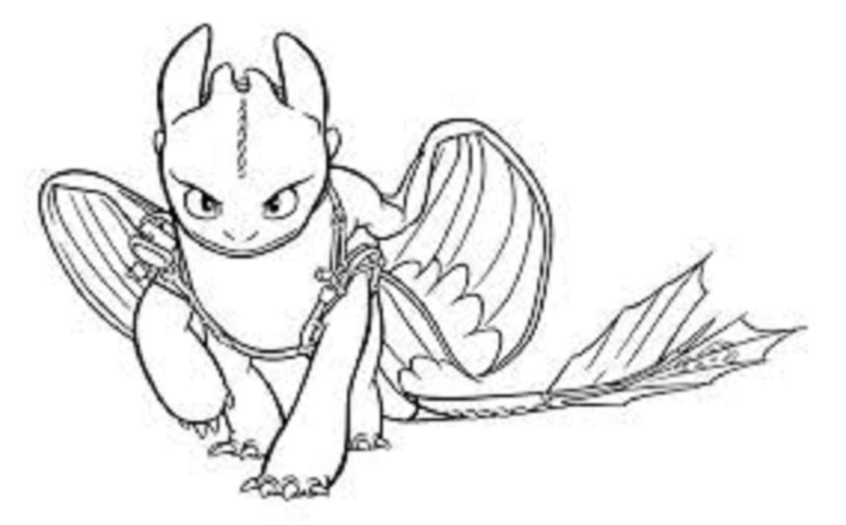 How To Train Your Dragon 2 Night Fury Coloring Pages