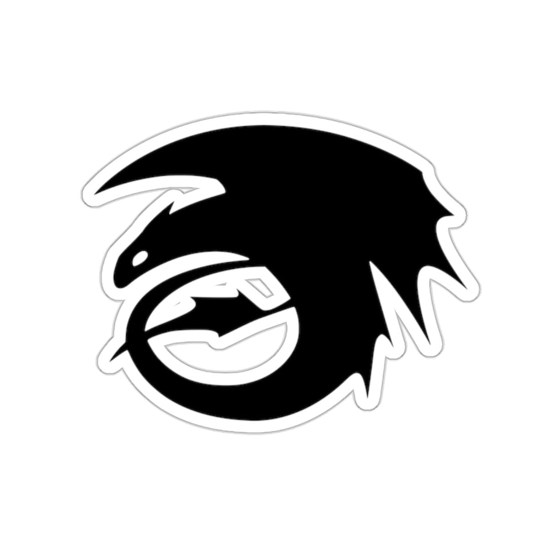 How to Train Your Dragon Nightfury Crest Sticker, Kiss-cut Sticker - Etsy