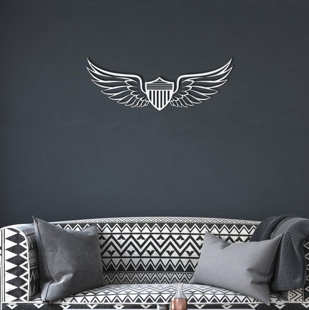 Army Aviator Wings Metal Sign, Artistic Military Insignia, US Army ...