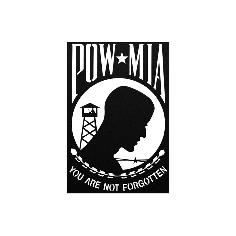 POW MIA Metal Wall Art, Military Honor Sign - Etsy