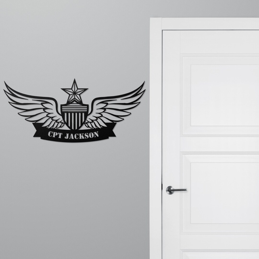Personalized Senior Army Aviator Badge Metal Sign, - Etsy