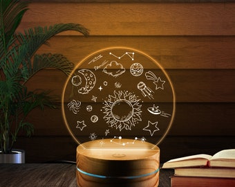 Solar System Table Lamp - Etsy