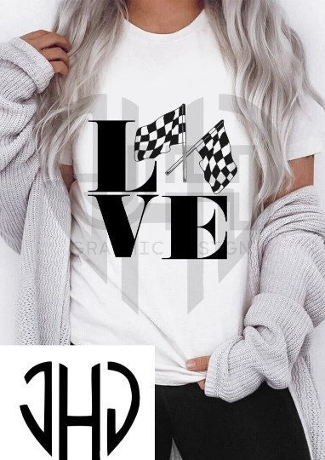 LOVE Checkered Flag SVG/PNG: Racing Love, Racer, Racecar, Stock Car ...