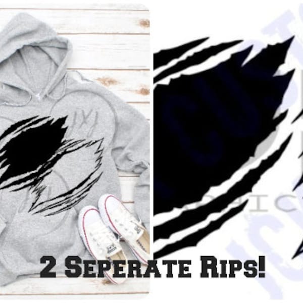Superhero Ripped Svg - Etsy