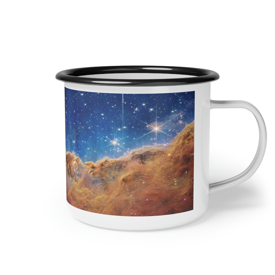 Enamel Camp Cup Cosmic Cliffs in the Carina Nebula James - Etsy