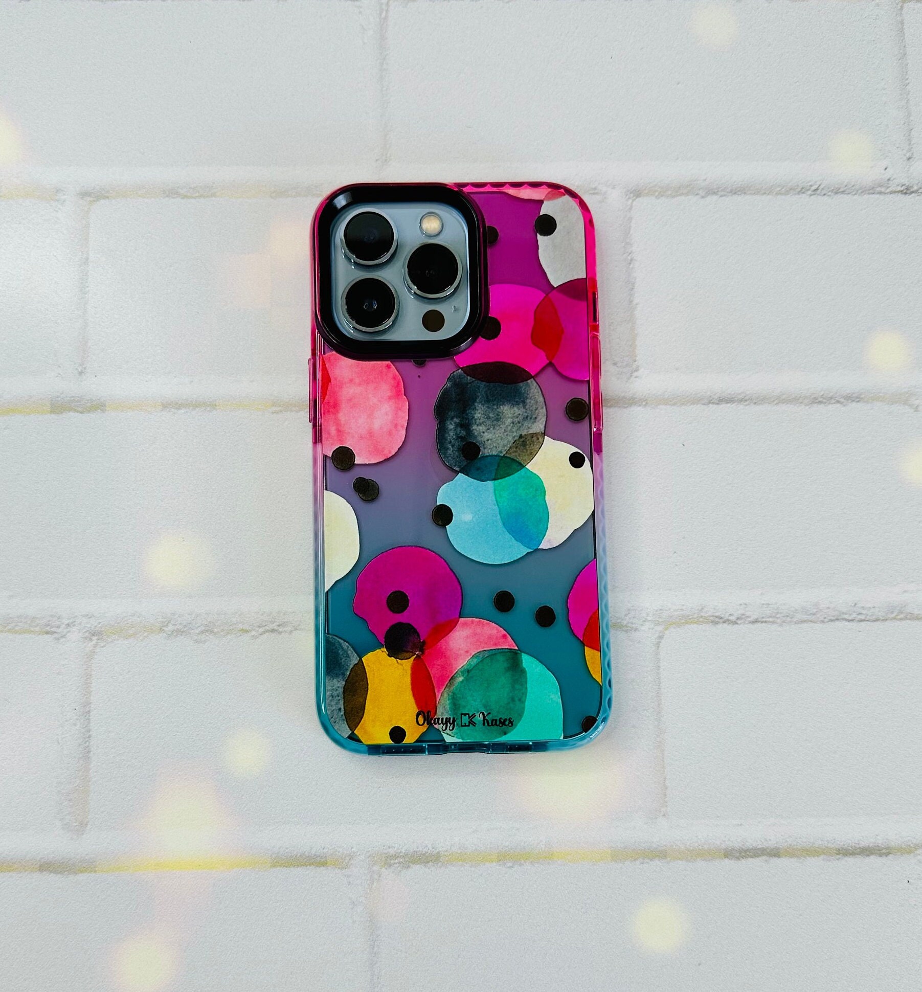 IPhone 13 Case (colorful Bubbles) - Etsy