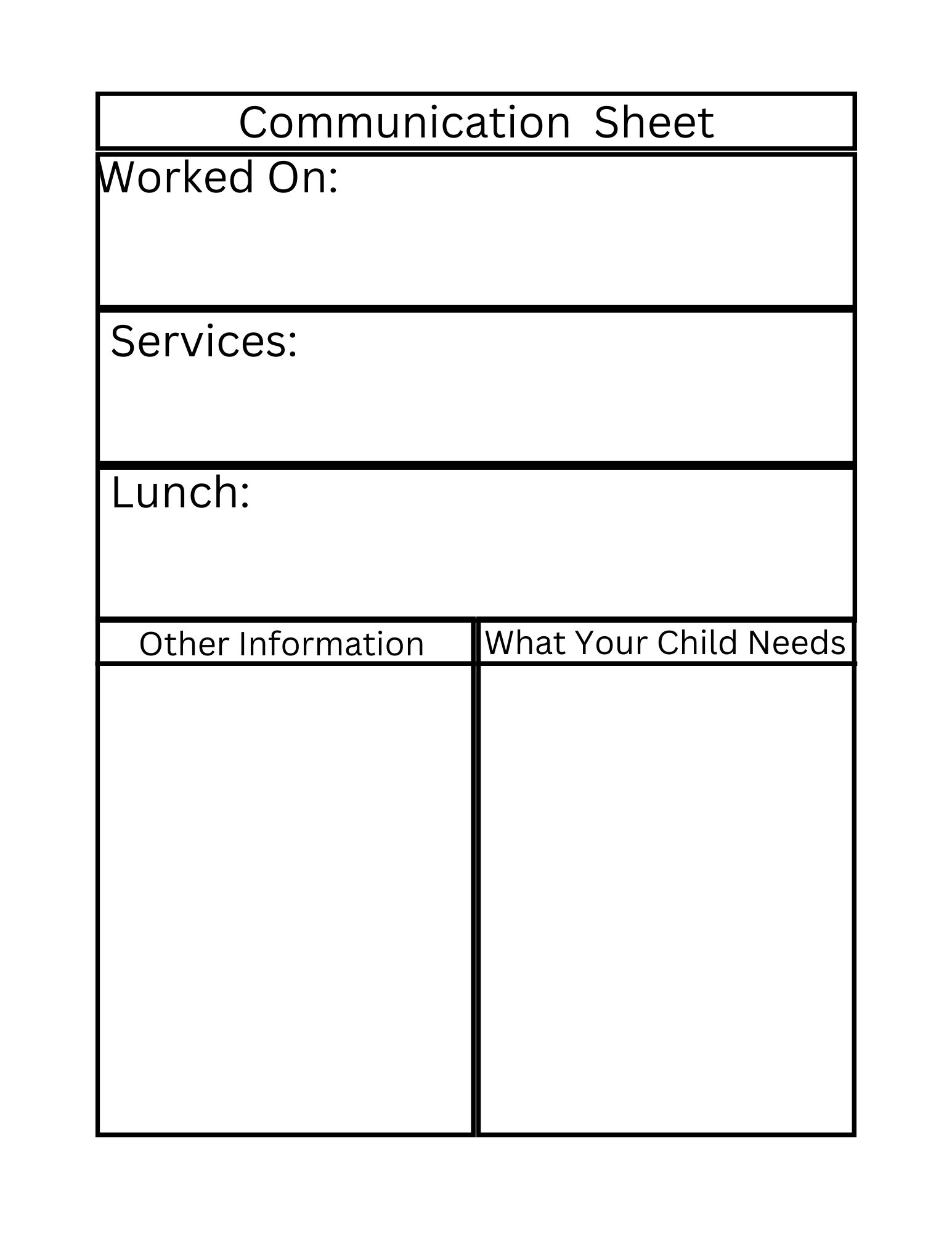 Editable Calendar & Communication Sheets - Etsy