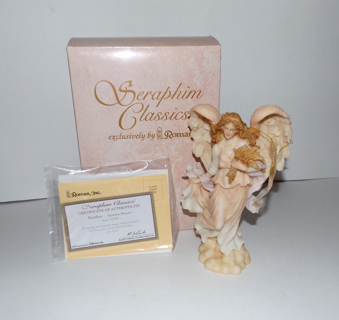 1997 Seraphim Classics Resin Angel Figurine heather - Etsy