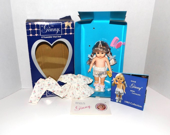 1984 Vogue Dolls Hi! I’m Ginny 8” Poseable Vinyl Doll W/box & Extra ...
