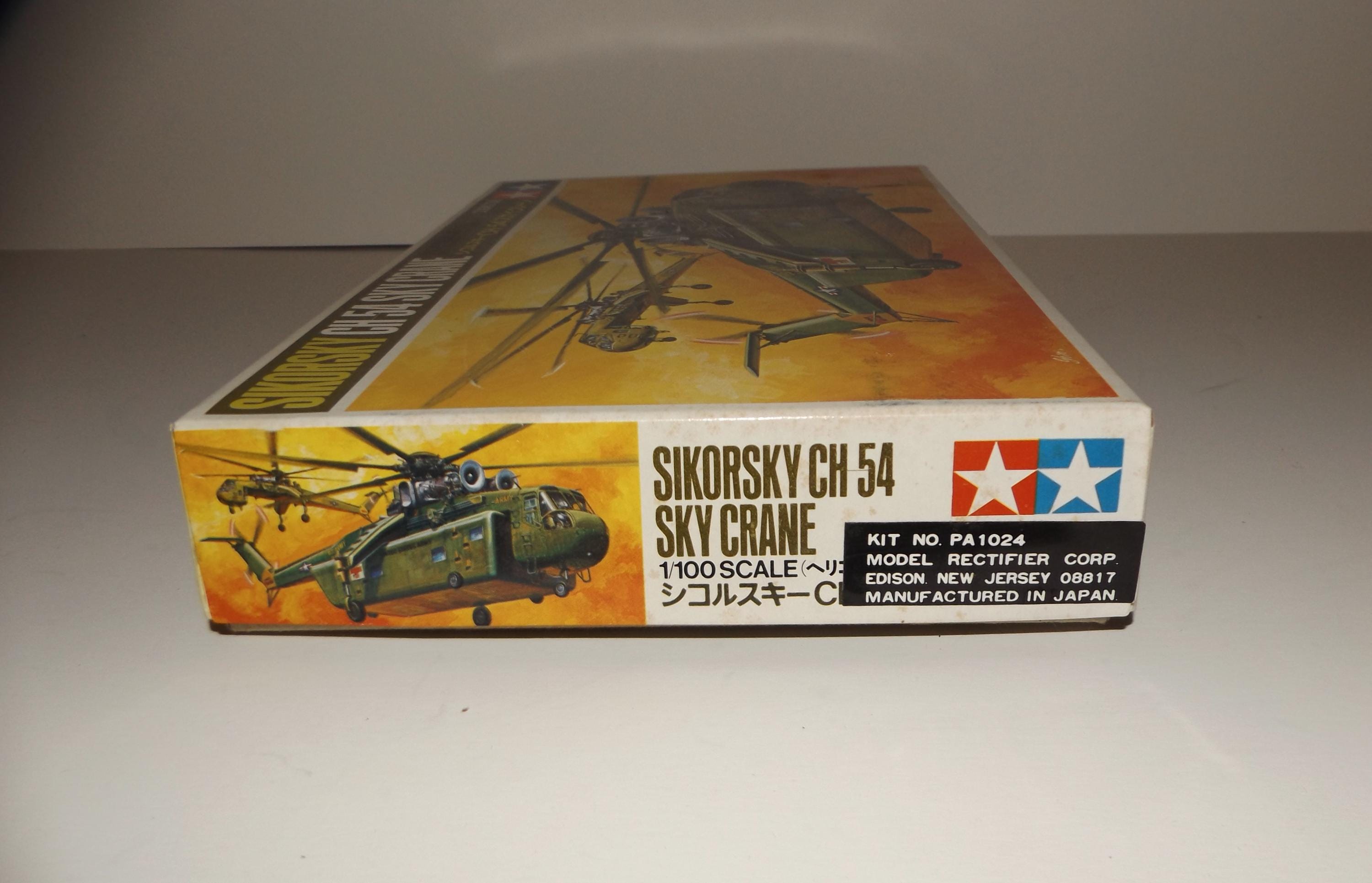 1973 Tamiya Sikorsky CH 54 Sky Crane 1:100 Model Kit PA1024 Sealed ...