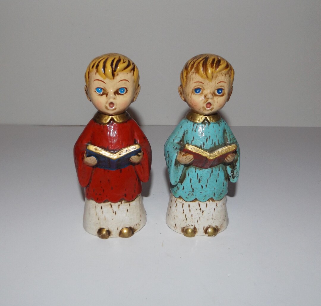 Set of 2 Vintage 5 Japan Hand Painted Choir Boy Figurines - Etsy