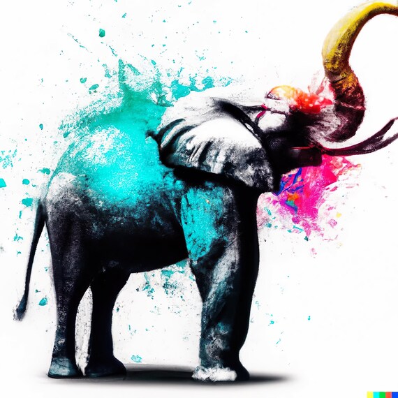 Colorful Elephant Wallpapers