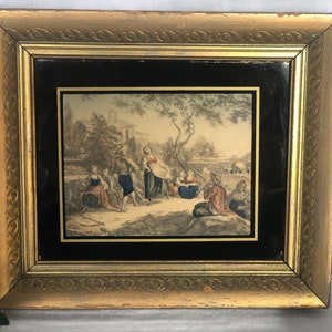 Antique Italian Art Hand Colored by Francesco Bartolozzi Engravure Set ...