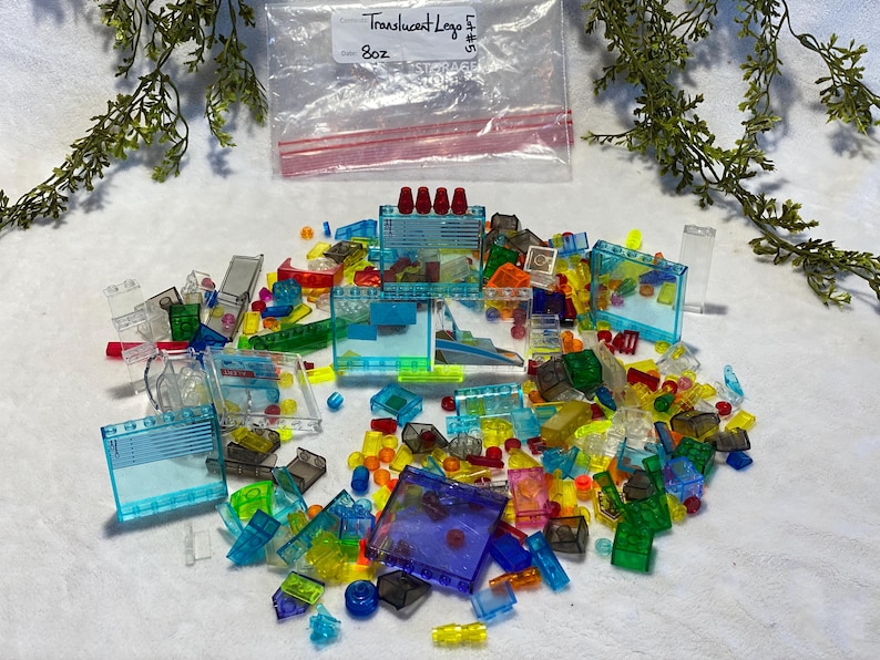 Transparent Legos 1/2 Lb Assorted Lego Bricks 8oz Lego Pieces Building ...