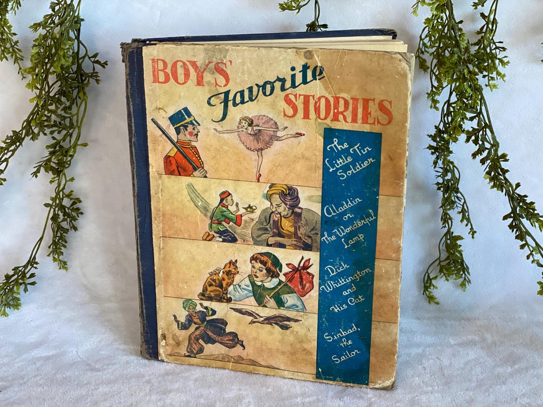 1920 Antique Boys Favorite Stories Collection Classic Story Treasury ...
