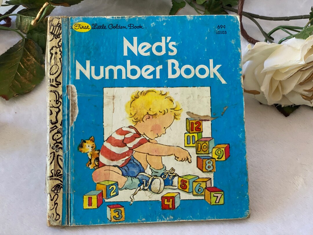 Vintage 1981 First Edition First Little Golden Book Ned's Number Book ...