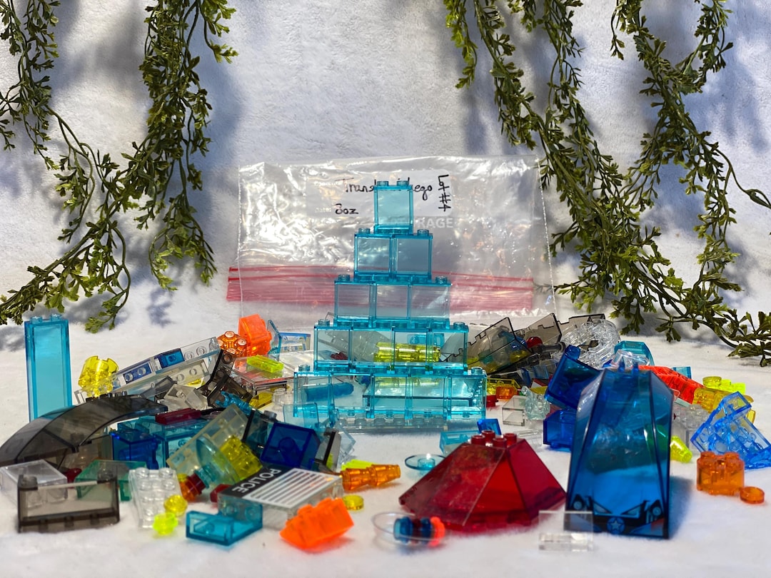 Transparent Legos 1/2 Lb Assorted Lego Bricks 8oz Lego Pieces Building ...