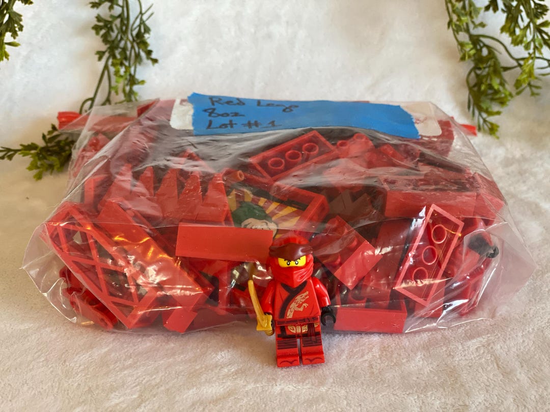 Red Legos 1/2 Lb Assorted Lego Bricks 8oz Lego Pieces Building Block ...