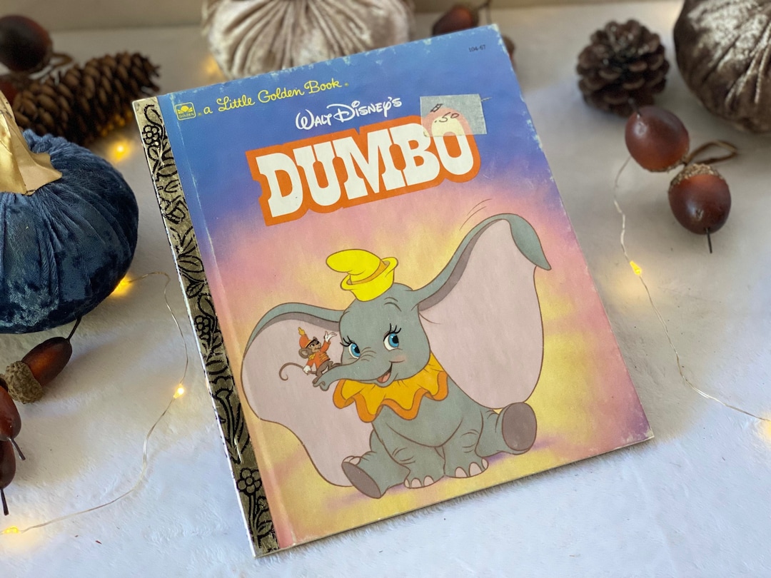 Vintage 1988 Little Golden Book Dumbo Illustrated Walt Disney Children ...