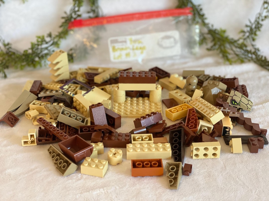 Brown Legos 1/2 Lb Assorted Lego Bricks 8oz Lego Pieces Building Block ...
