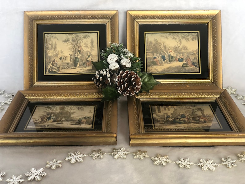 Antique Italian Art Hand Colored by Francesco Bartolozzi - Etsy