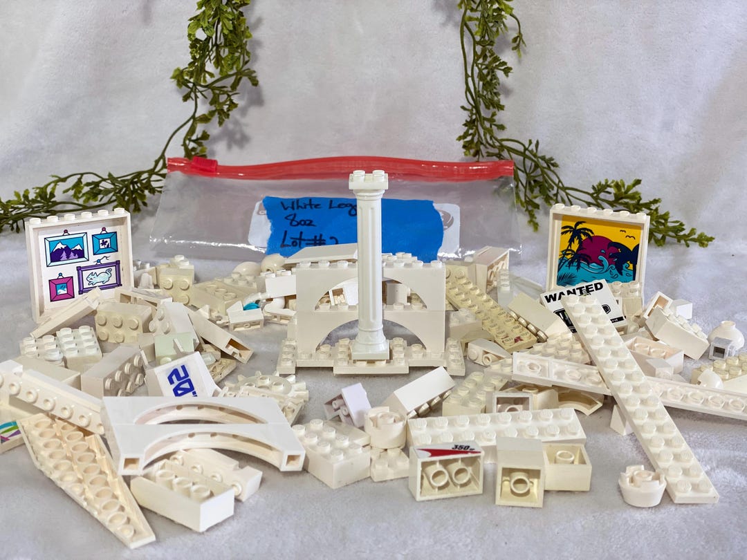 White Legos 1/2 Lb Assorted Lego Bricks 8oz Lego Pieces Building Block Plastic Building Brick ...