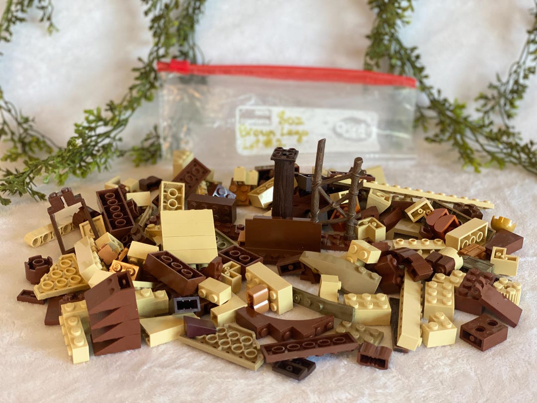 Brown Legos 1/2 Lb Assorted Lego Bricks 8oz Lego Pieces Building Block ...