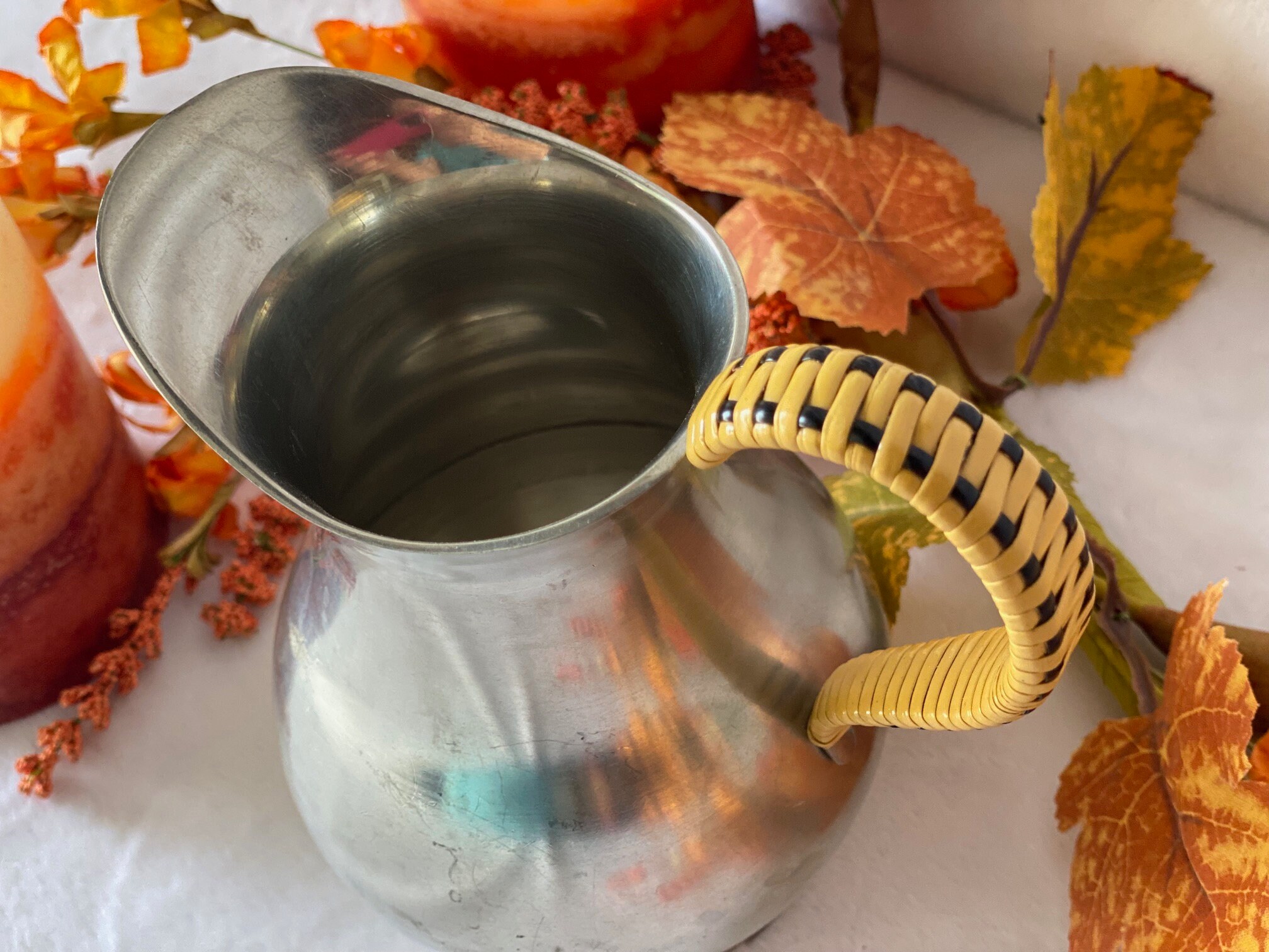Vintage Meeuws & Zoon Pewter Pitcher With Wrapped Handle, Netherlands ...