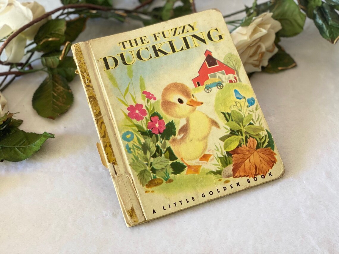 1949 Vintage First Edition the Fuzzy Duckling Little Golden Book ...