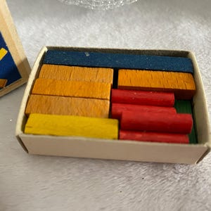 1960s Vintage Mini Building Blocks Build With Me Matchbox Toy Miniature ...