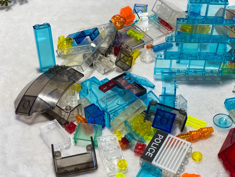 Transparent Legos 1/2 Lb Assorted Lego Bricks 8oz Lego Pieces Building ...