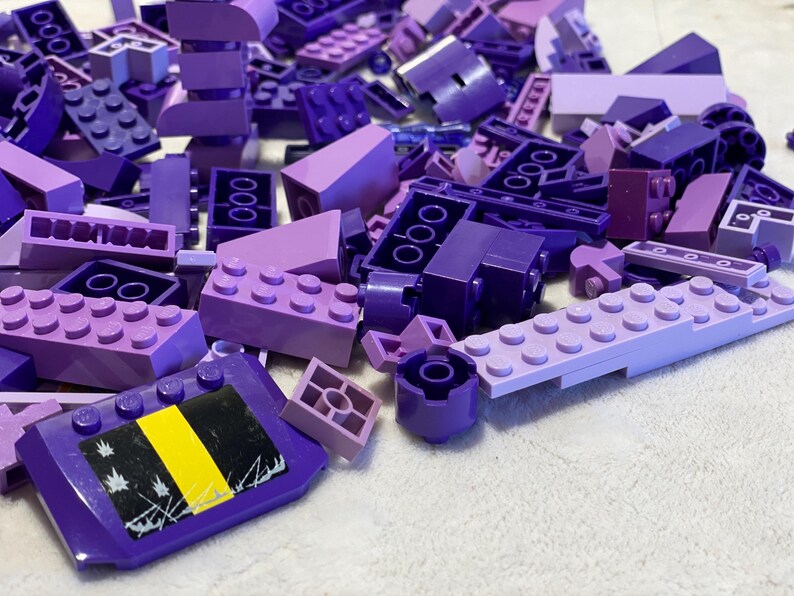 Purple Legos 1/2 Lb Assorted Lego Bricks 8oz Lego Pieces Building Block ...
