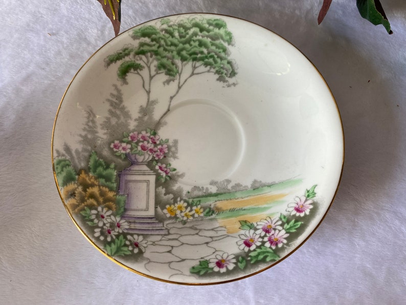 Vintage Melba Bone China Tea Cup & Saucer Cheltenham England Garden ...