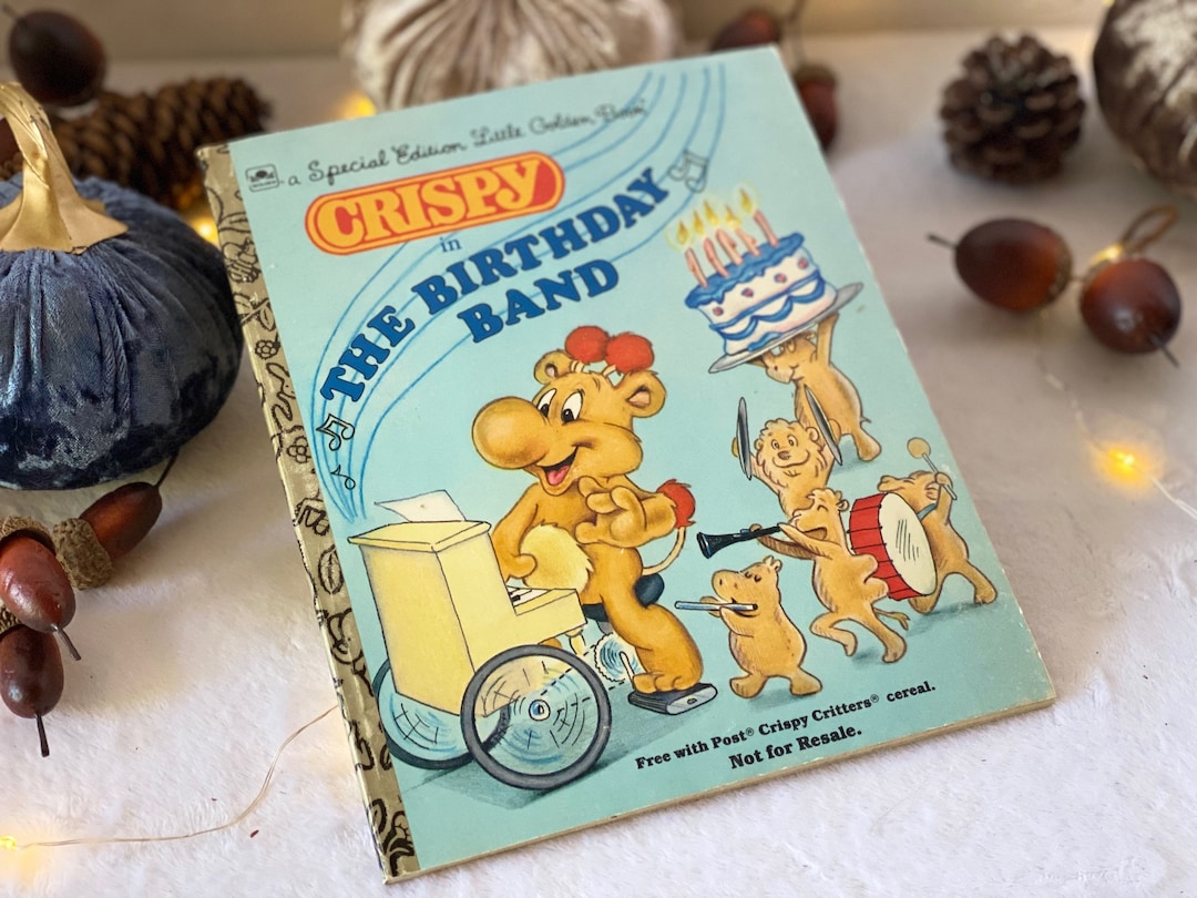Vintage 1987 First Edition Little Golden Book Crispy in the Birthday ...