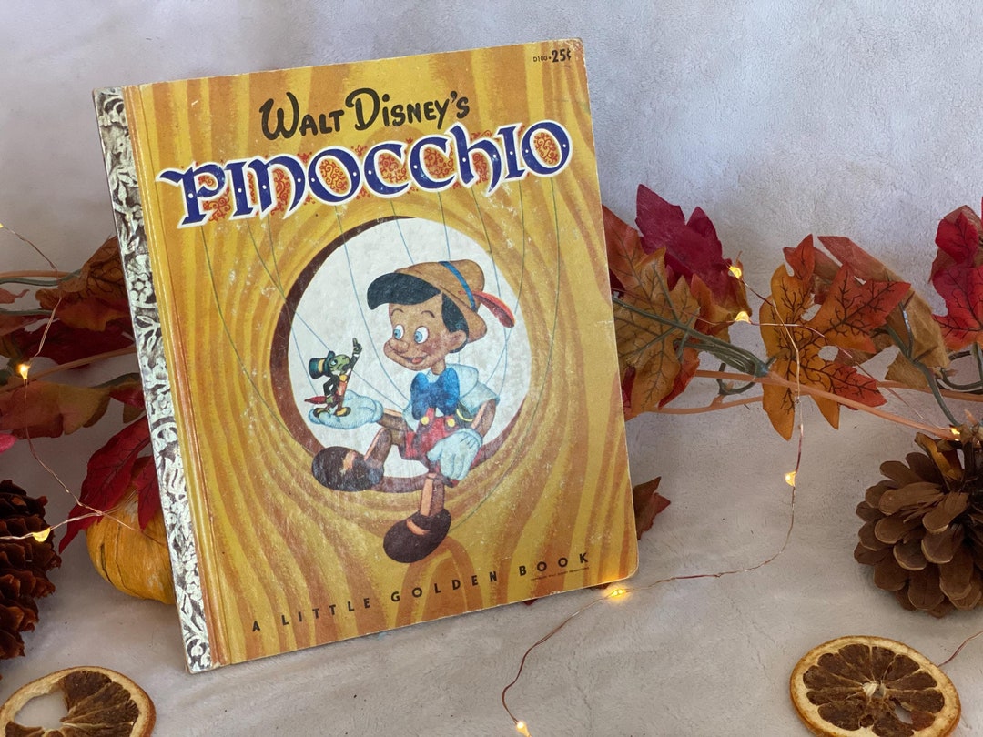 1948 Vintage First Edition Little Golden Book Walt Disney's Pinocchio ...