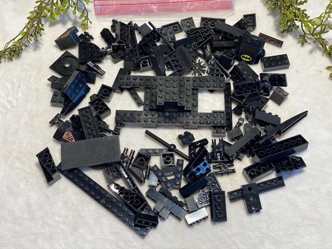 Black Legos 1/2 Lb Assorted Lego Bricks 8oz Lego Pieces Building Block ...
