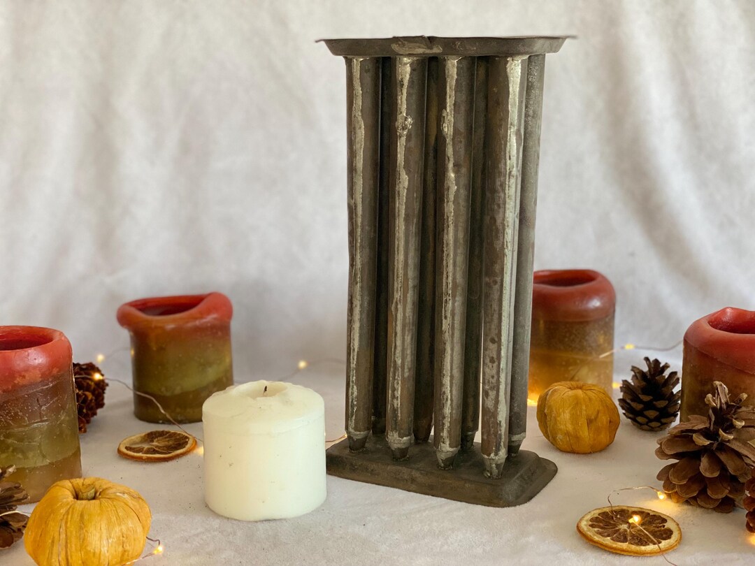 1800's Antique Taper Candle Mold Vintage Candle Mold Primitive Metal ...