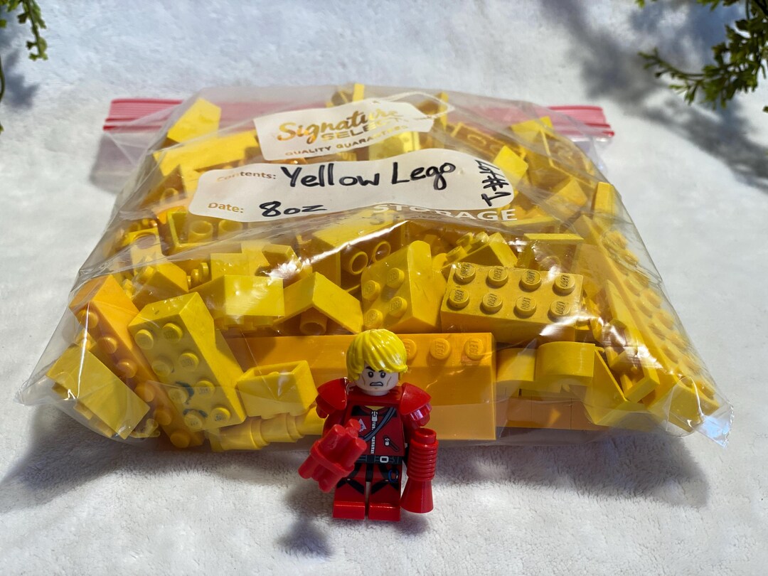 Yellow Legos 1/2 Lb Assorted Lego Bricks 8oz Lego Pieces Building Block ...