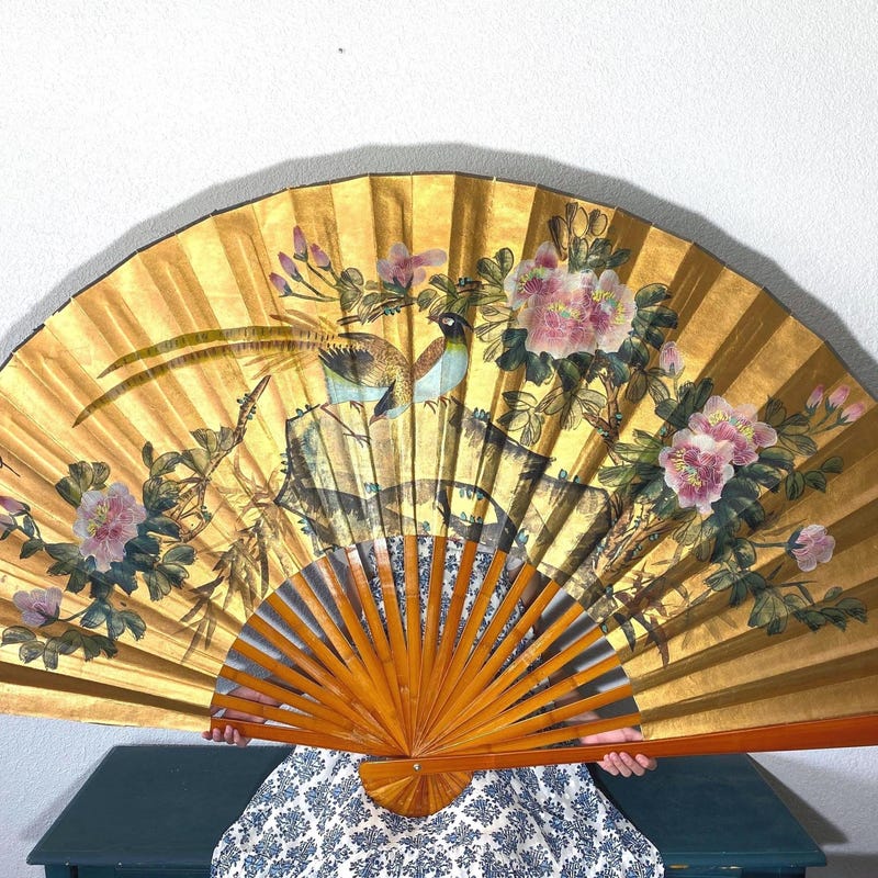 Large Japanese Fan - Etsy