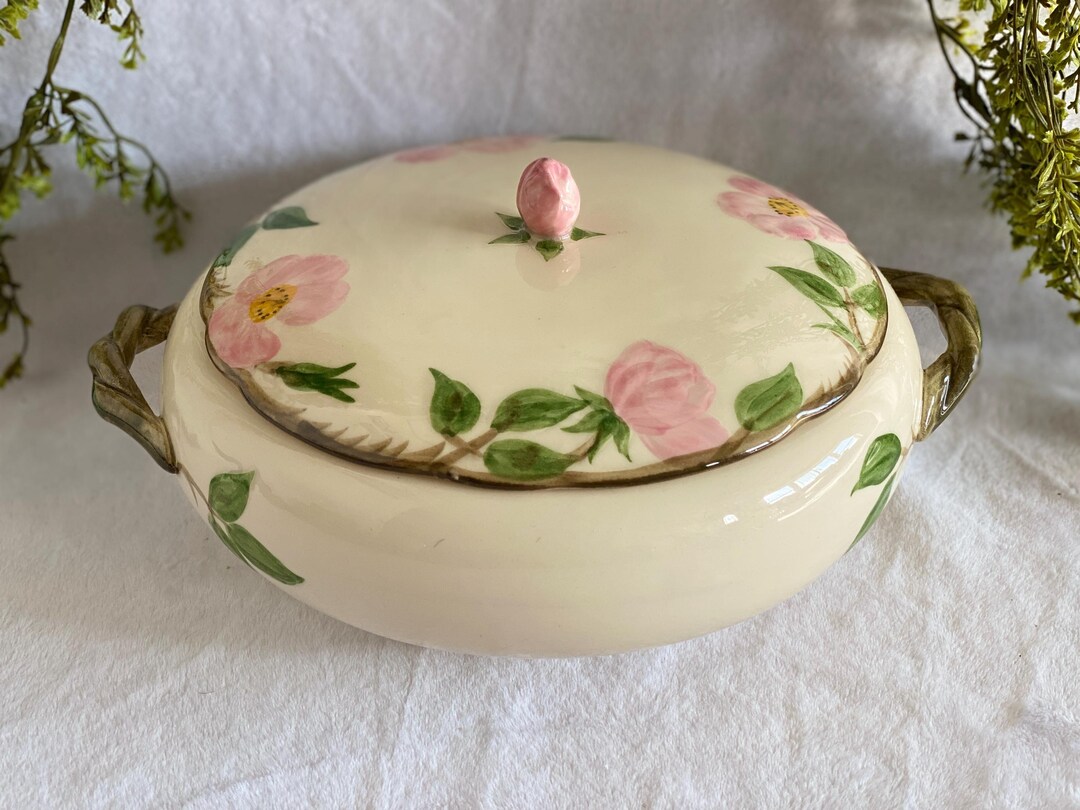 Vintage 1950s Desert Rose Soup Tureen With Lid 10" Franciscan Hand ...