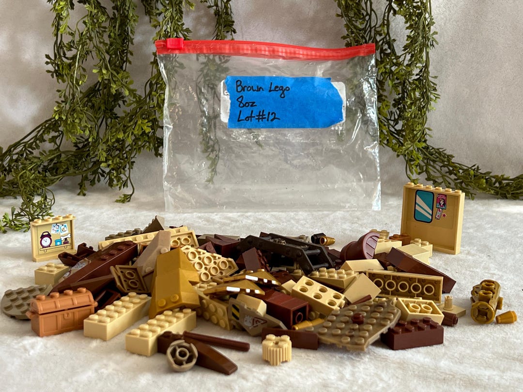 Brown & Gold Legos 1/2 Lb Assorted Lego Bricks 8oz Building Block ...