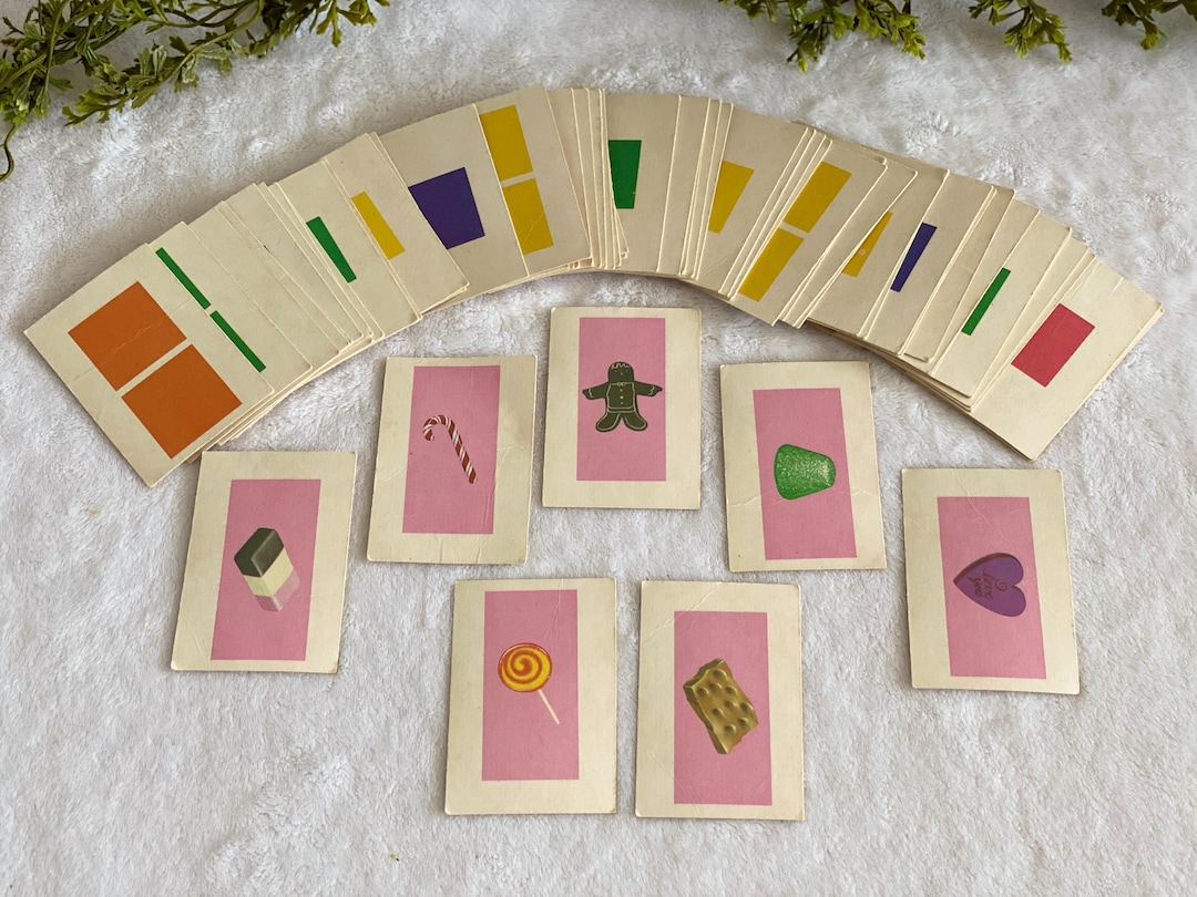 Vintage 1978 Candy Land Cards Vintage Game Cards for Candy Land ...