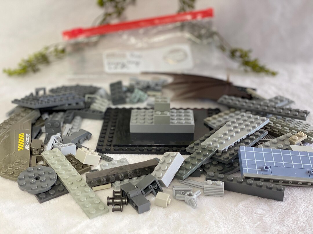 Gray Legos 1/2 Lb Assorted Lego Bricks 8oz Lego Pieces Building Block ...