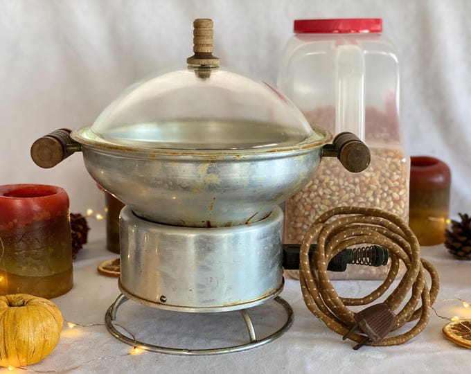 Unique 1940's Vintage Knapp Monarch Popcorn Maker Old Metal Popcorn ...