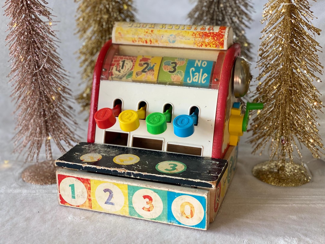 1960s Vintage Fisher Price Cash Register Fisher Price Toy 1960s ...