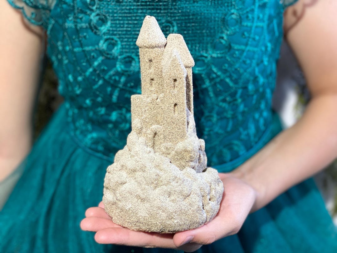 Vintage Sand Sculpture 6.25" Sand Castle Figurine Beach Wedding Decor ...