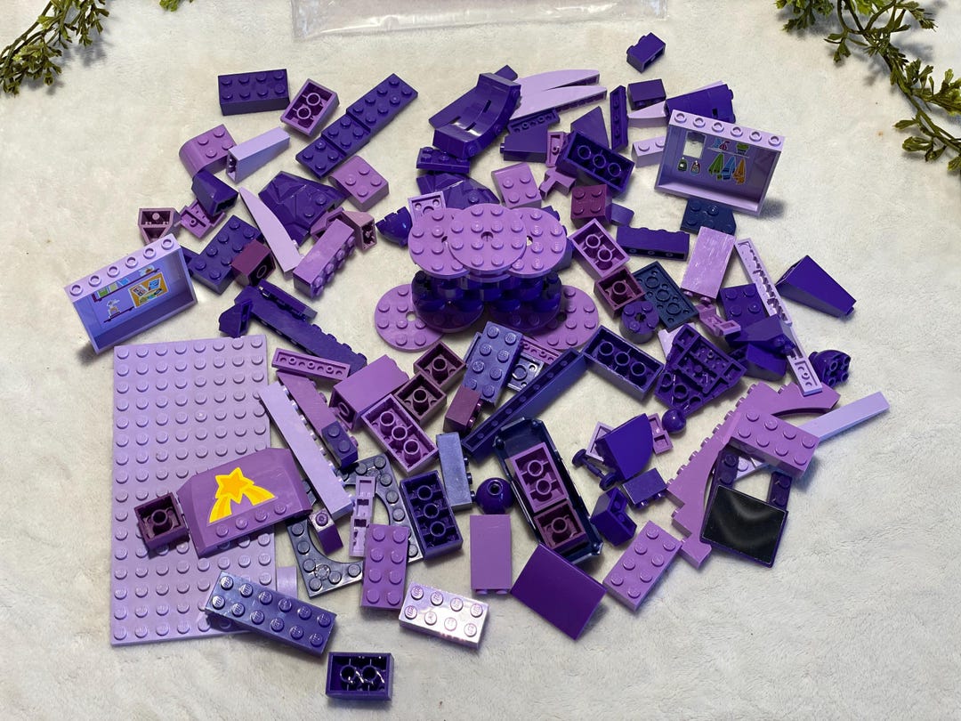 Purple Legos 1/2 Lb Assorted Lego Bricks 8oz Lego Pieces Building Block ...